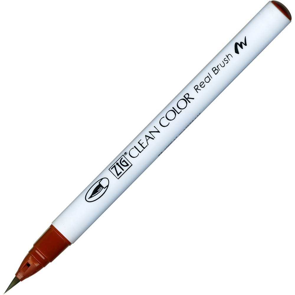 Kuretake, Clean Color Real Brush, 060 Brown | KURETAKE | creActive ...