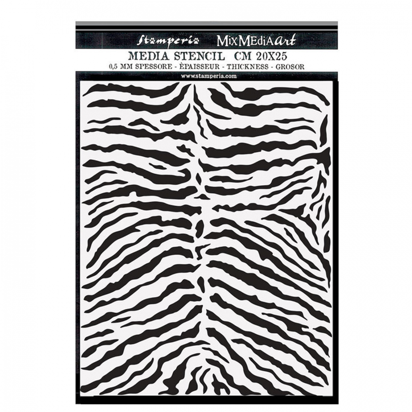 Šablóna, Stamperia, 20 x 25 cm, Savana Zebra Pattern | STAMPERIA ...
